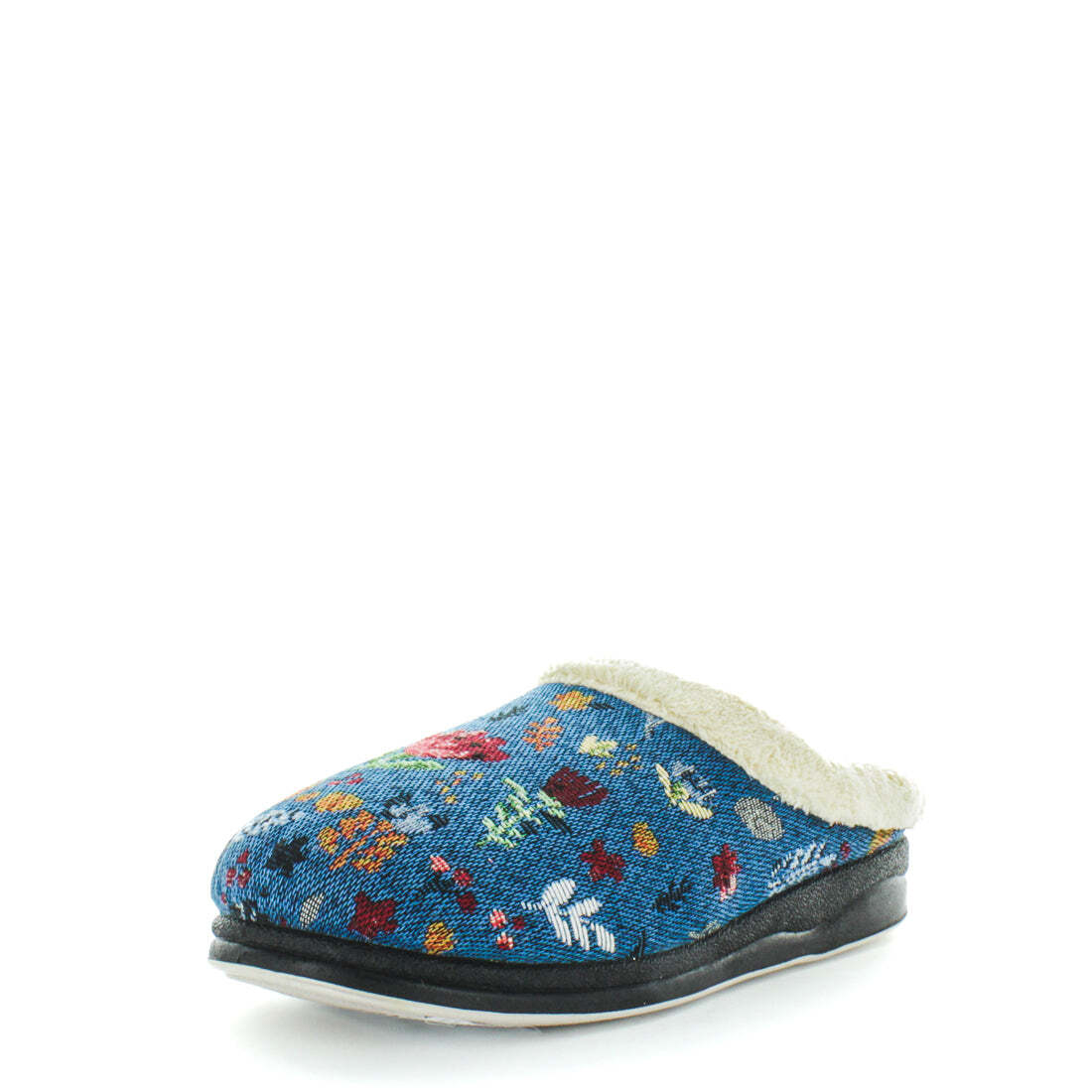 Endy Slippers - Blue Embroidery – Panda Slippers au