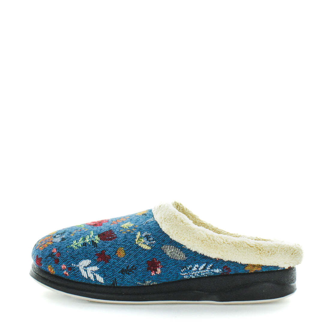 Endy Slippers - Blue Embroidery – Panda Slippers au