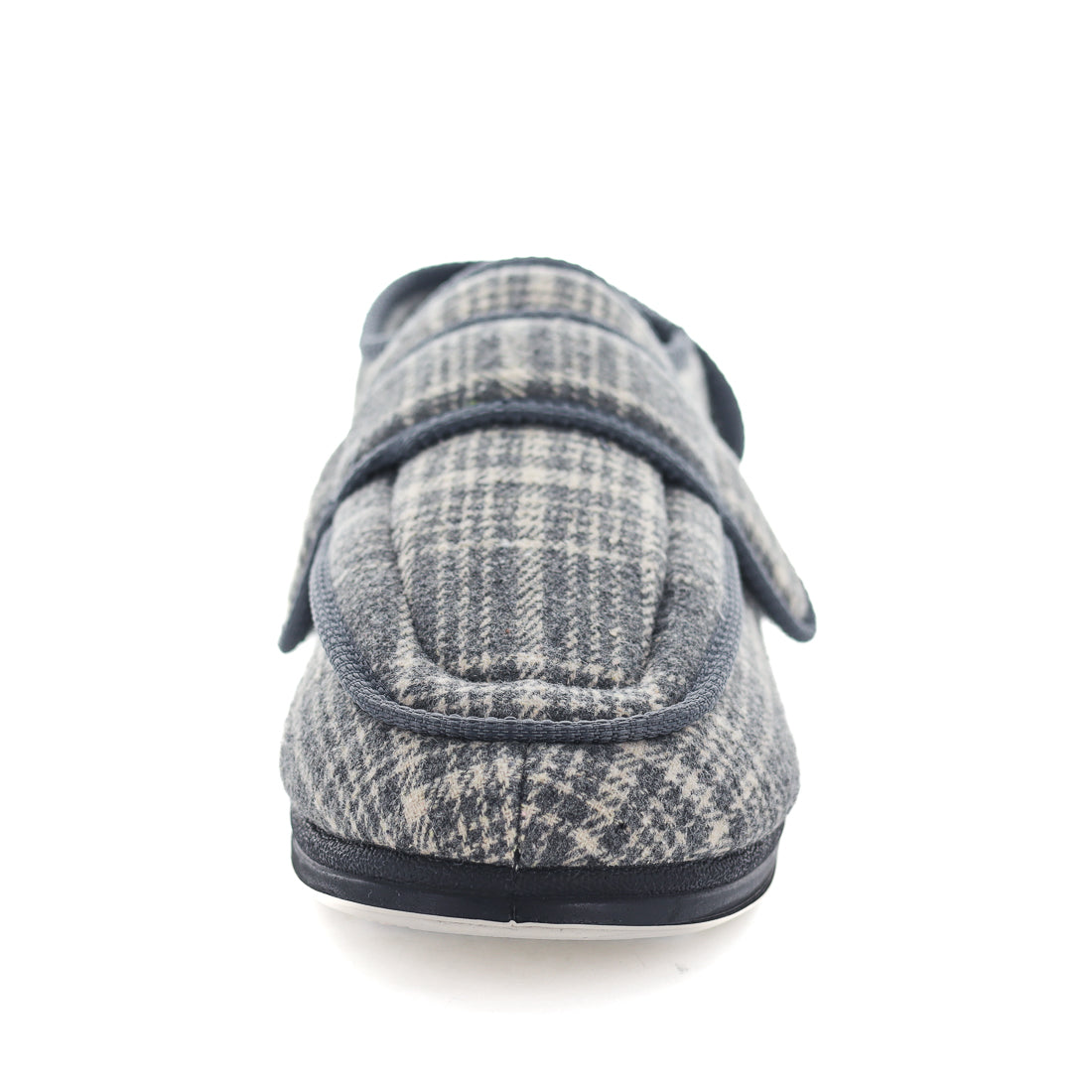 Edison Slippers - Grey Check – Panda Slippers au