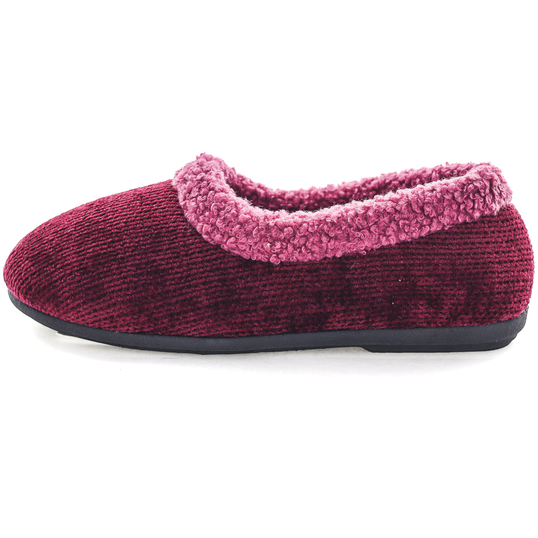 Enuri Slippers - Burgundy Knit – Panda Slippers au