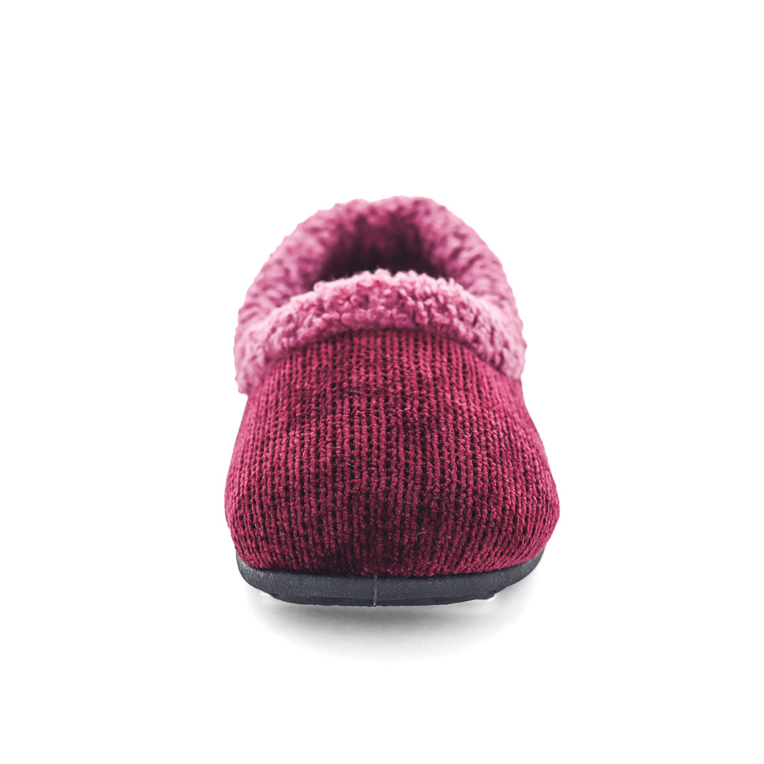 Enuri Slippers - Burgundy Knit – Panda Slippers au