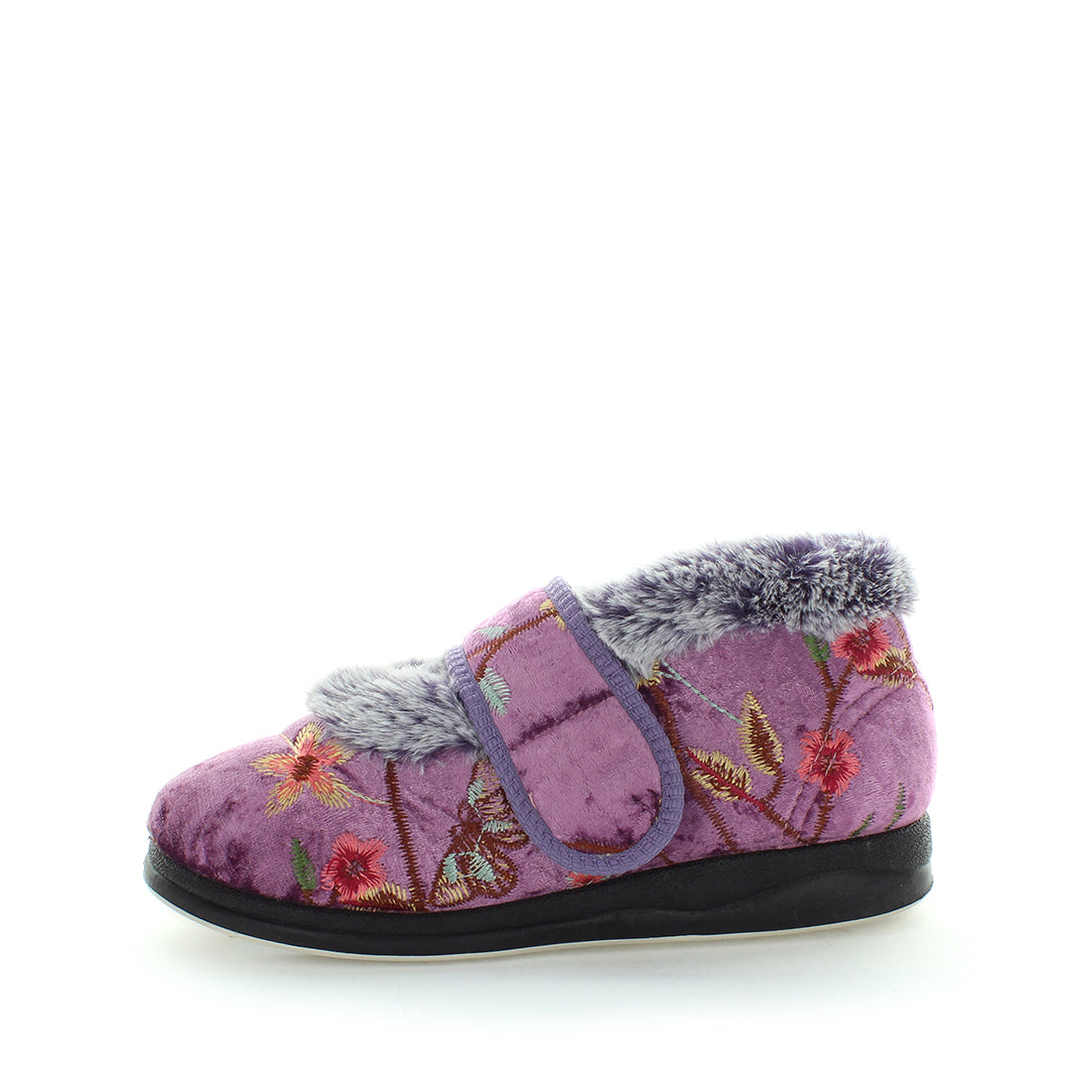Emee Slippers - Lilac Embroidery – Panda Slippers au
